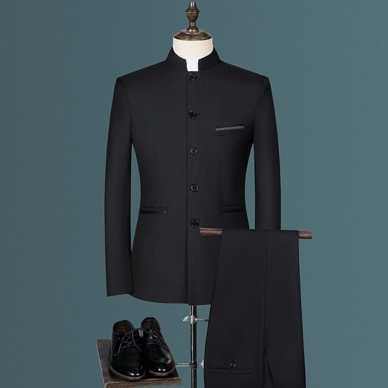 Chinese tunic Suit set, Chinese tang suit set, Mandarin groom wear ...